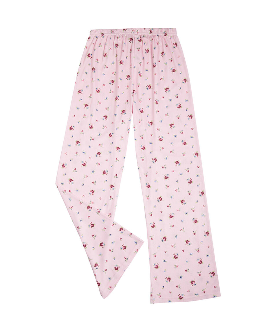 Pijama mujer flores pink - TRICOT