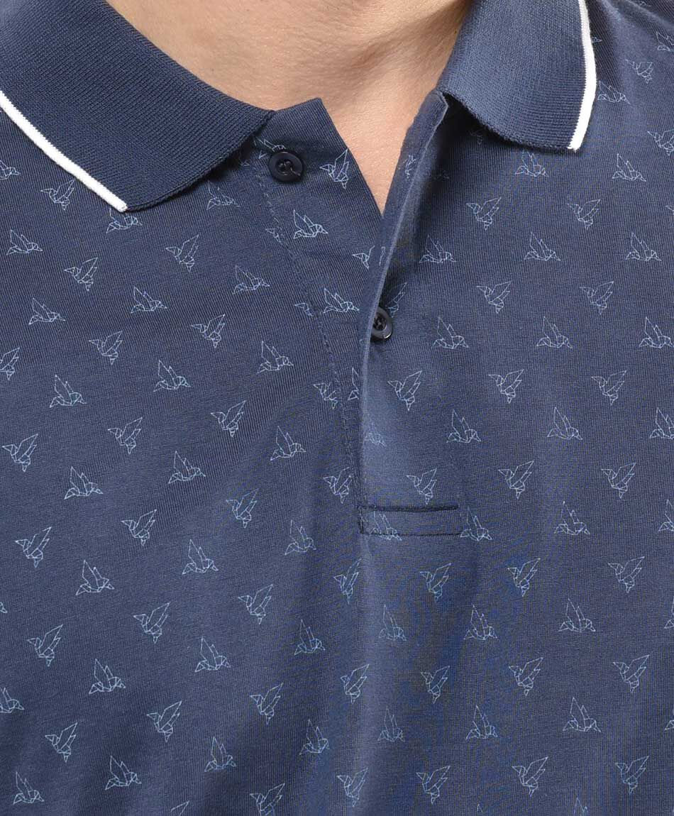 Polera hombre polo origami - TRICOT