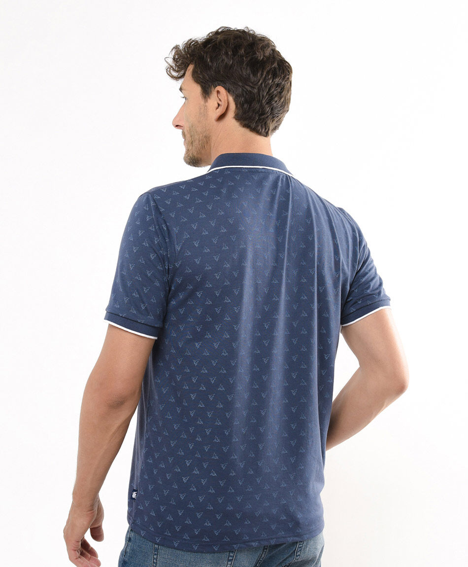 Polera hombre polo origami - TRICOT