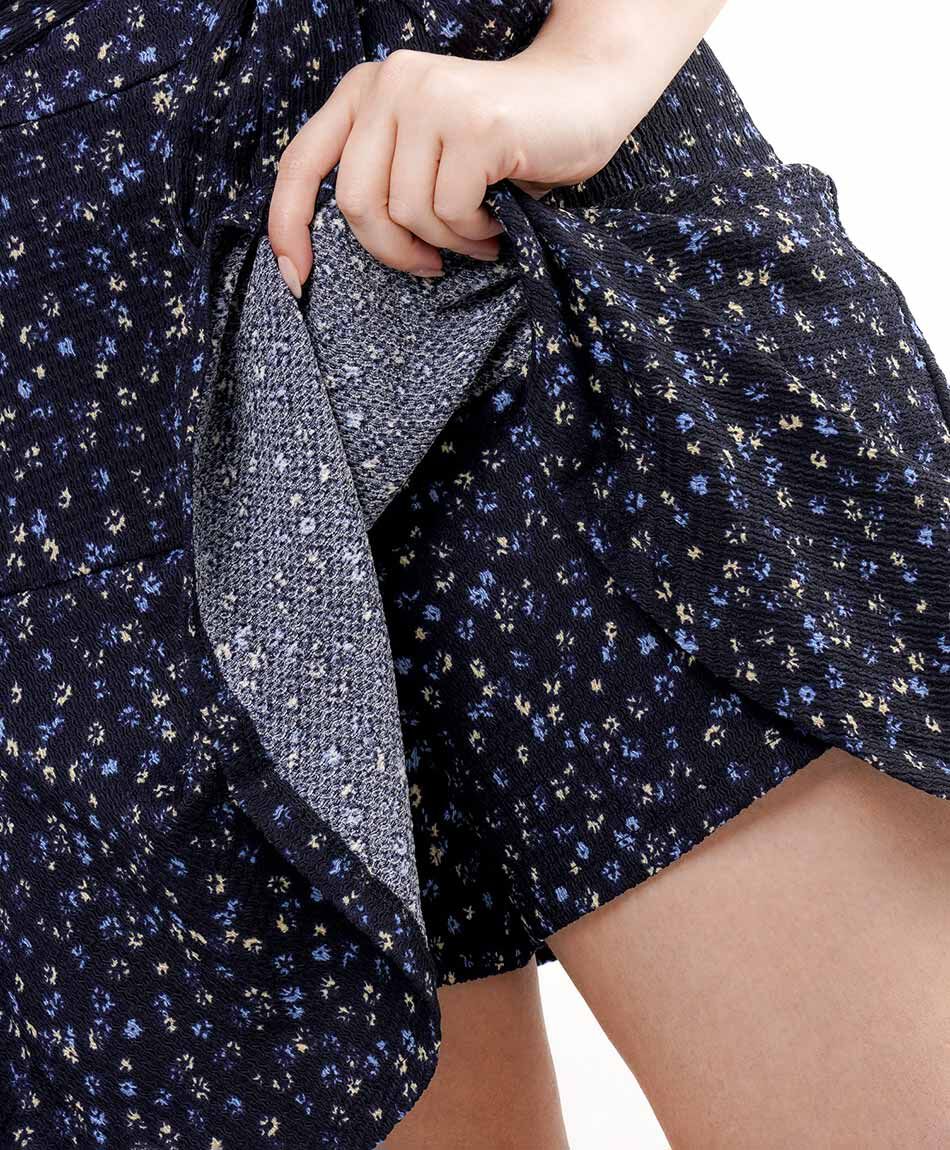 Mini falda mujer flower space - TRICOT