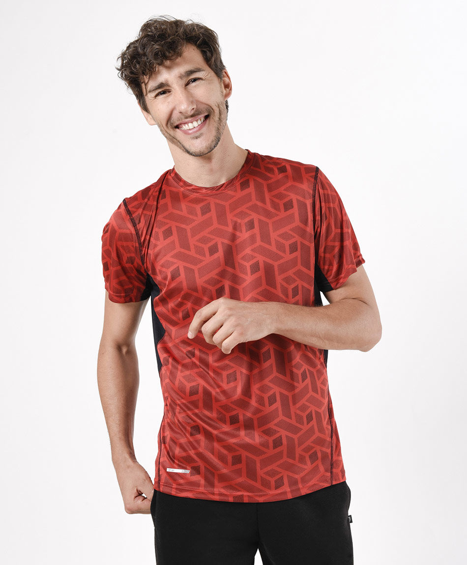 Polera deportiva hombre figuras - TRICOT