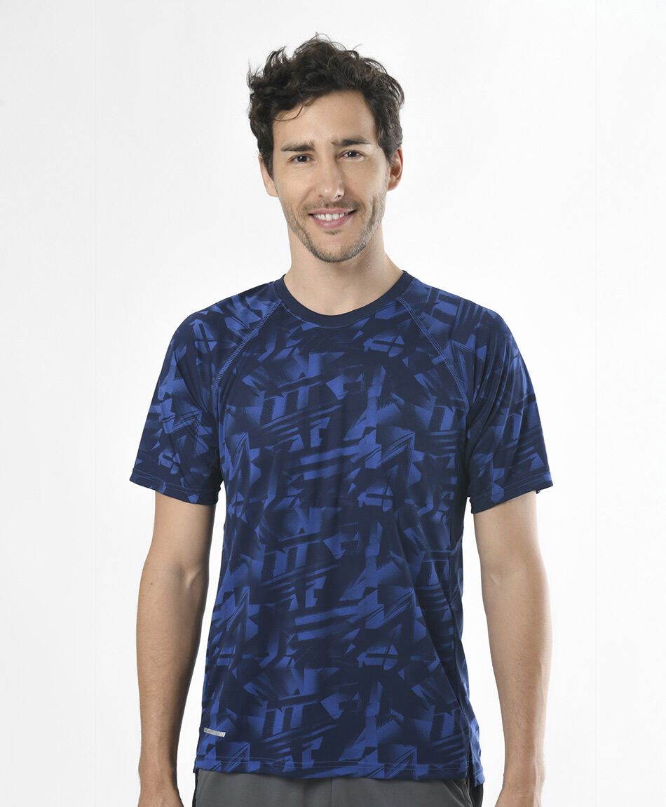 Polera deportiva hombre pincelazo - TRICOT