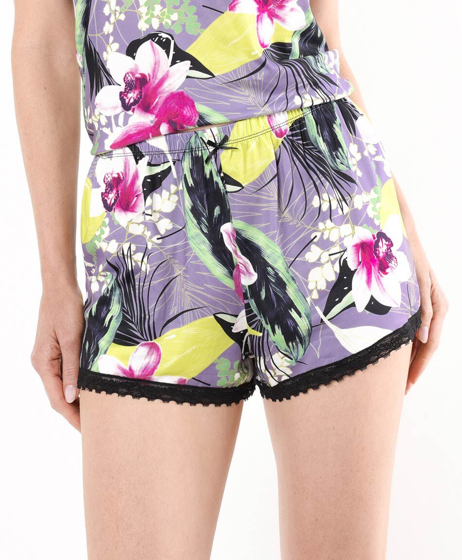 Baby doll mujer floreado encajes - TRICOT