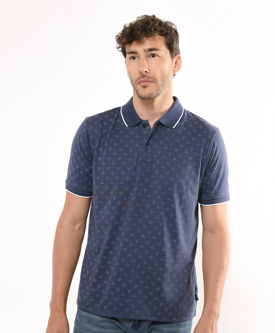 Polera hombre polo origami - TRICOT
