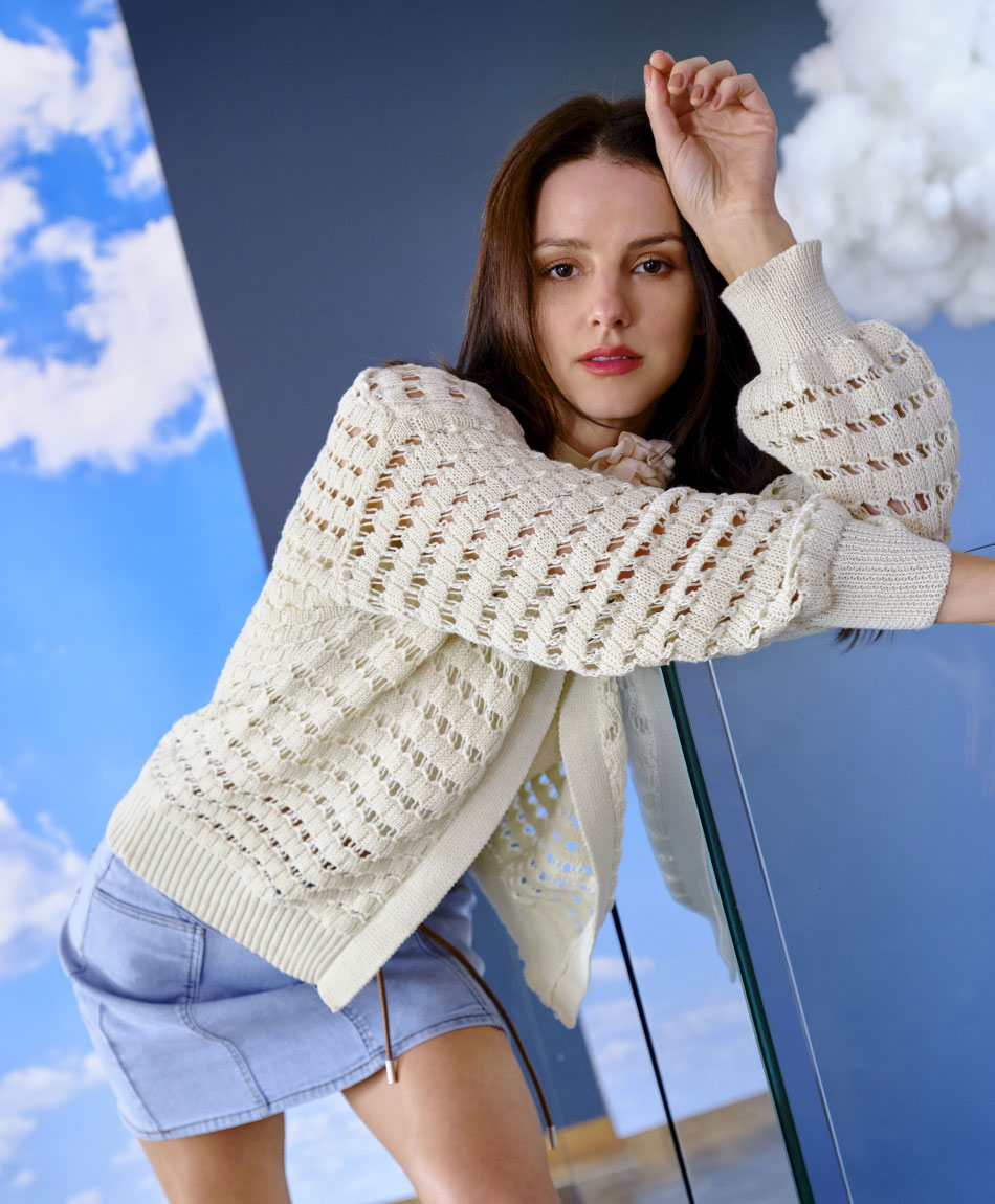 Cardigan mujer calado - TRICOT