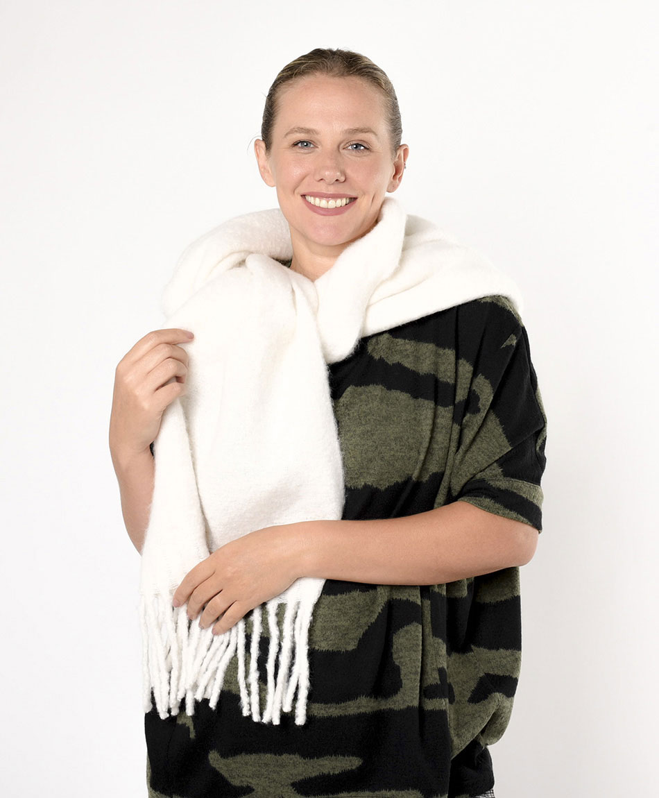 Bufanda mujer grande lisa - TRICOT