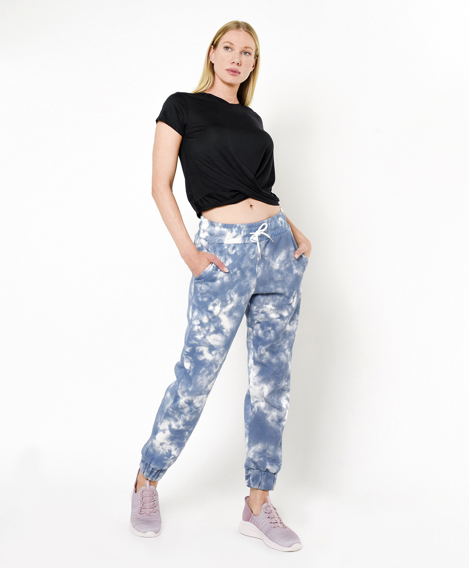 Pantalón deportivo mujer tie dye - TRICOT