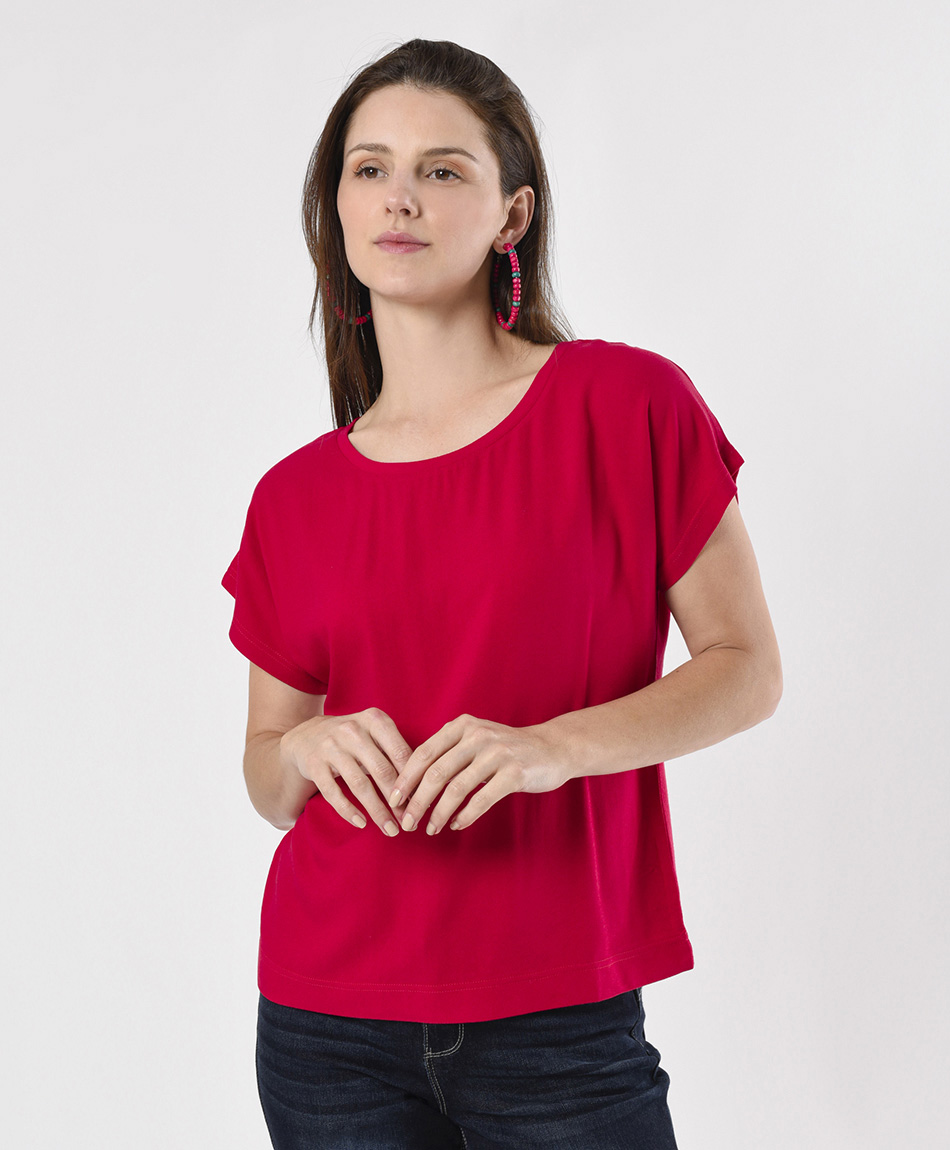 Polera mujer lisa - TRICOT