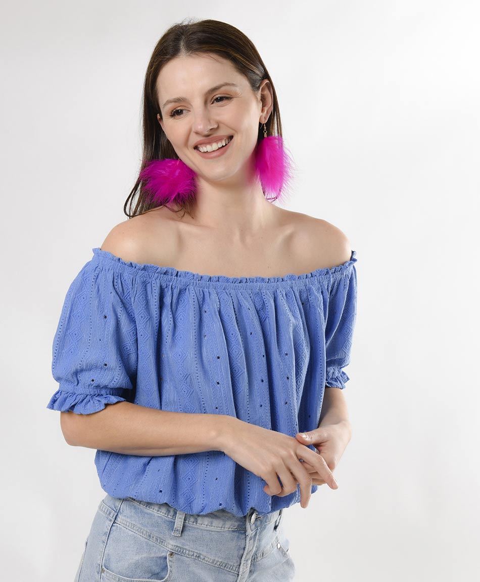 Polera mujer jacquard - TRICOT