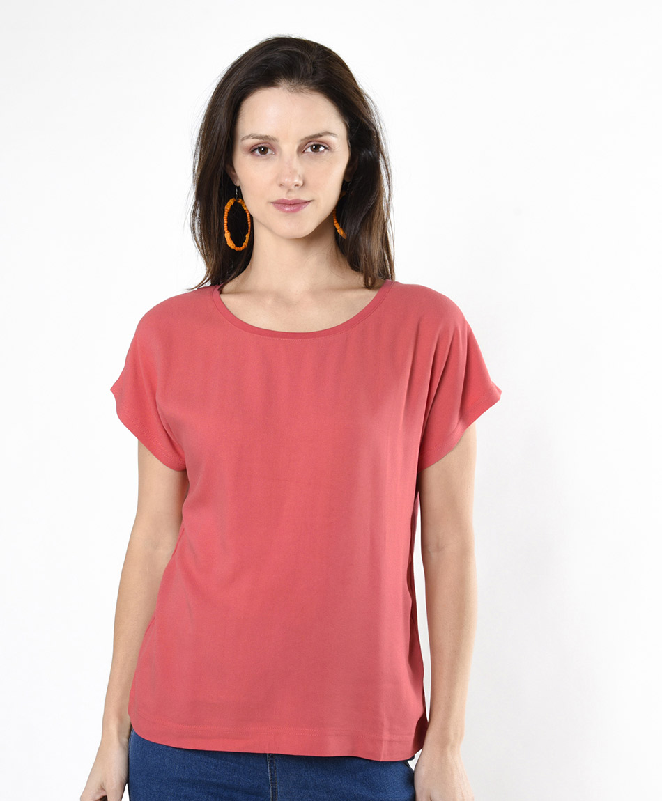 Polera mujer lisa - TRICOT