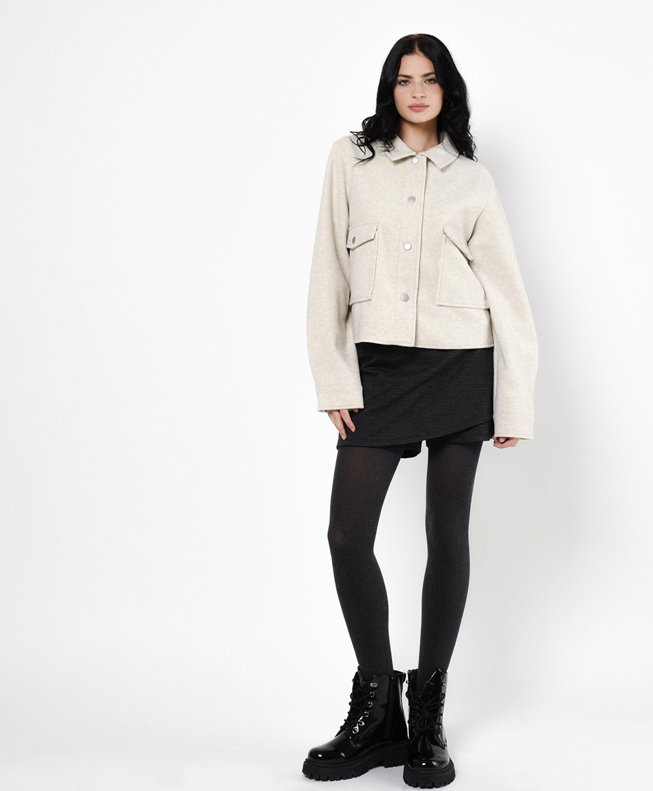 Mini falda mujer cuadrille short - TRICOT