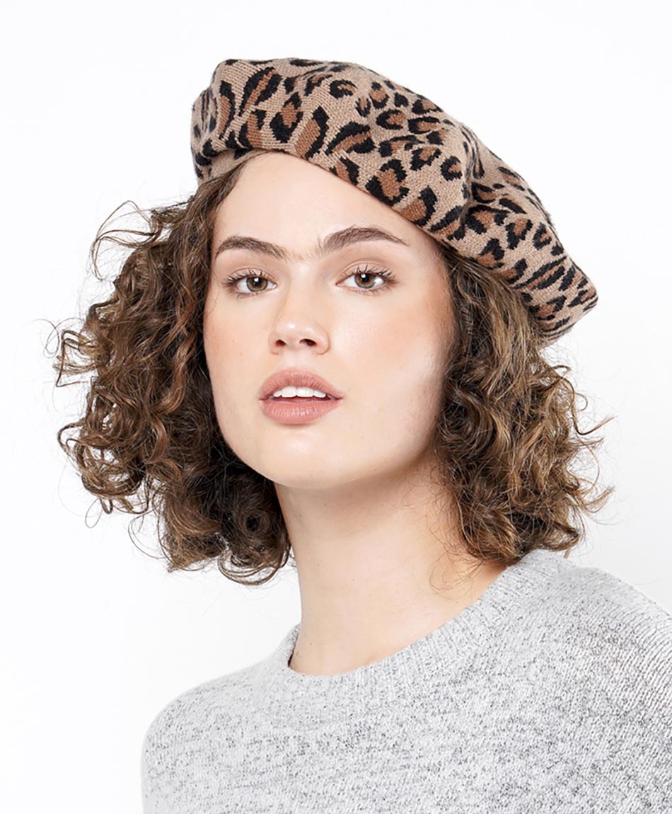 Boina mujer animal print - TRICOT