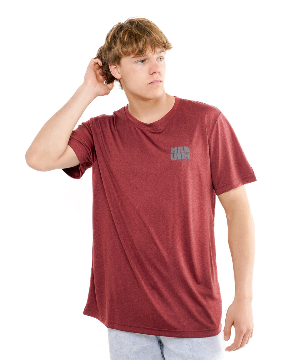 Polera hombre dry fit roja - TRICOT