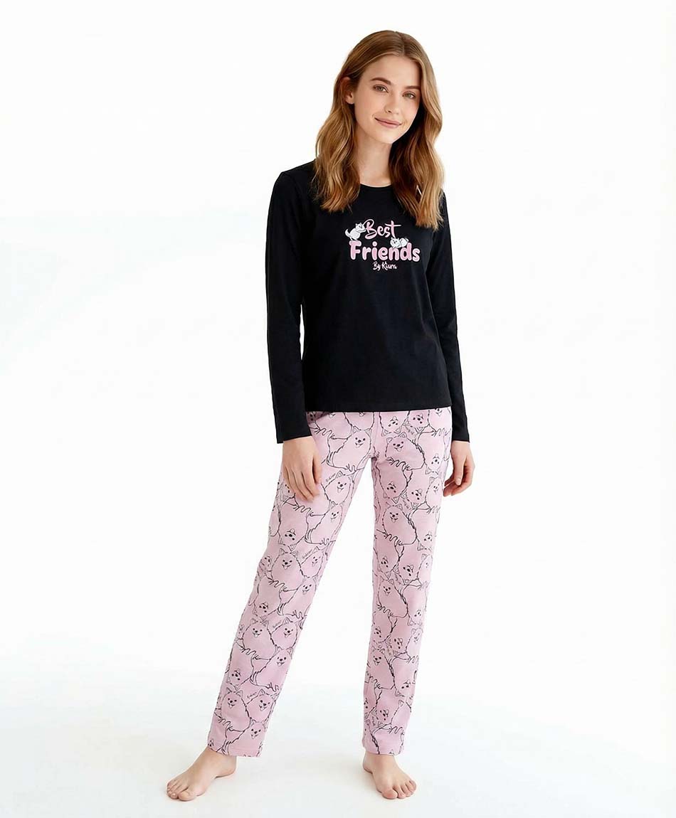 Pijama mujer best friend dog - TRICOT