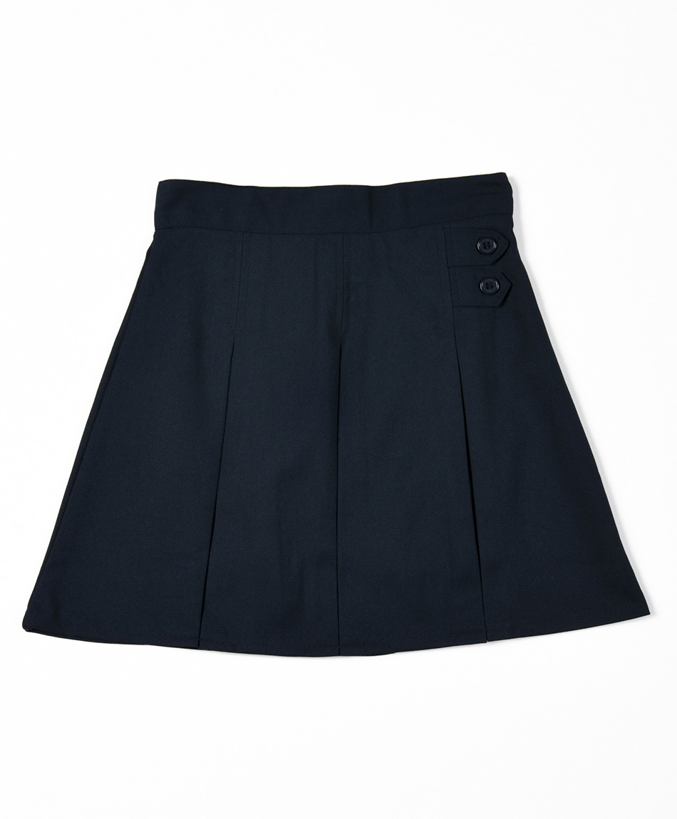 Falda escolar azul tableada - TRICOT