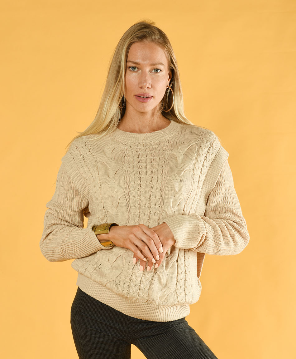 Sweater trenzas - TRICOT