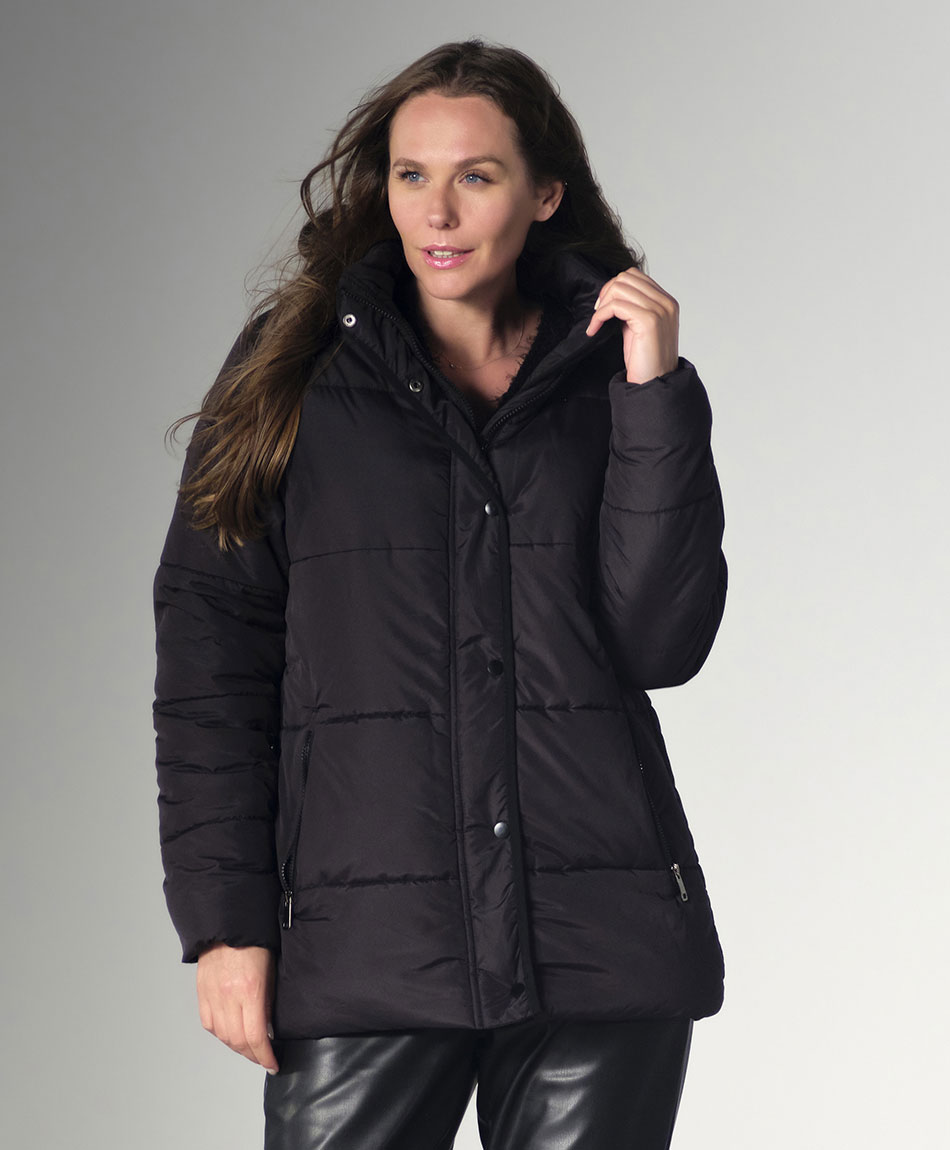 Parka mujer mix cierre - TRICOT